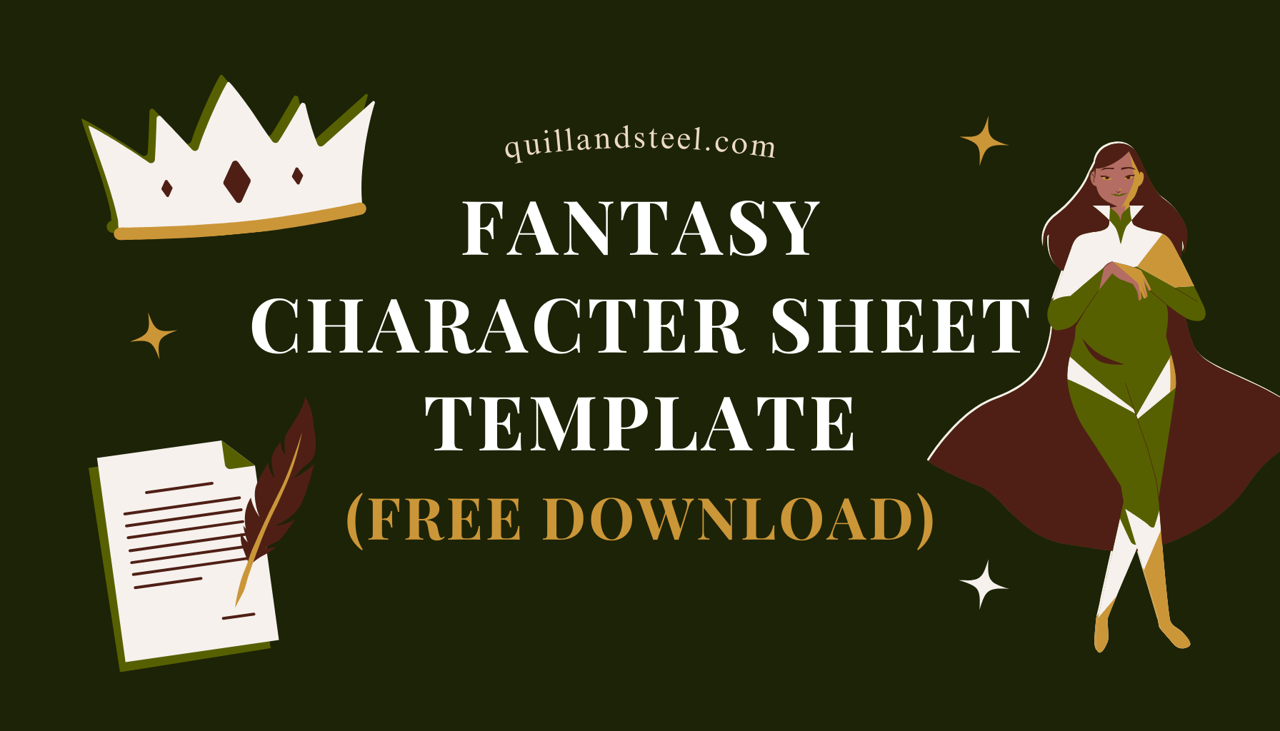 Fantasy Character Sheet Template (Free Notion Download) | Quill&Steel